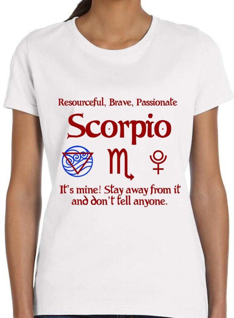 Scorpio Shirt Horoscope T Shirt Birthday Shirt October - Etsy