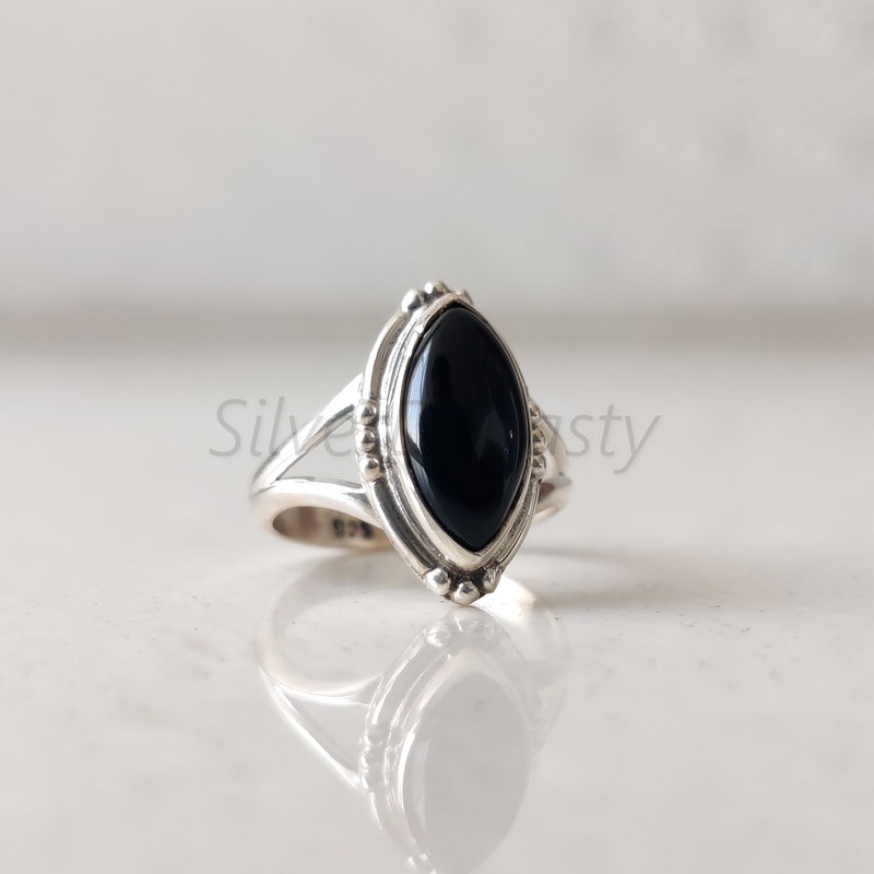 Black Onyx Rings - Etsy