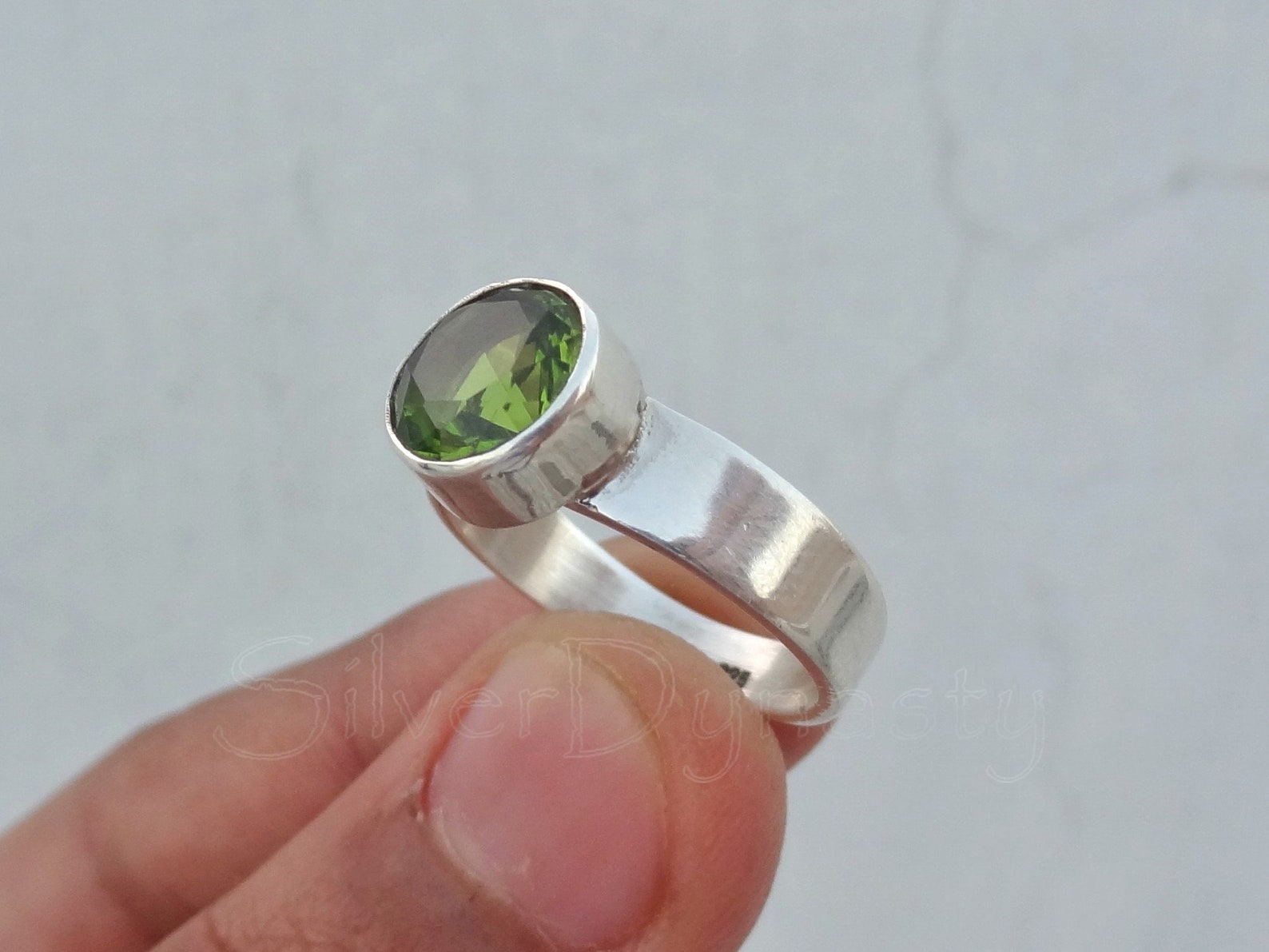 Natural Peridot Ring Handmade Silver Ring 925 Solid Sterling - Etsy