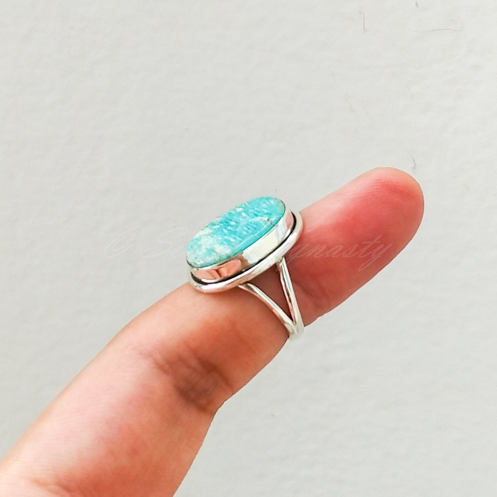 Amazonite Ring 925 Solid Sterling Silver Ring Oval Amazonite - Etsy