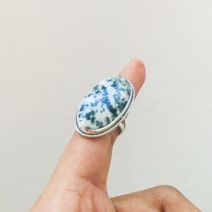 Tree Agate Ring, 925 Sterling Silver Ring, Handmade Ring, Oval Shape ...