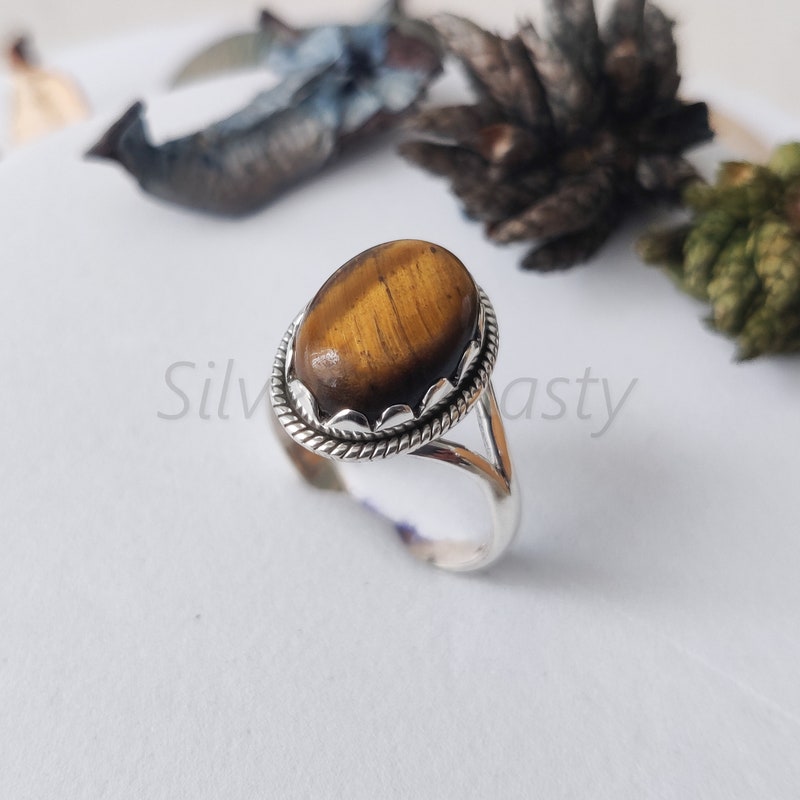 Tiger Eye Ring - Etsy
