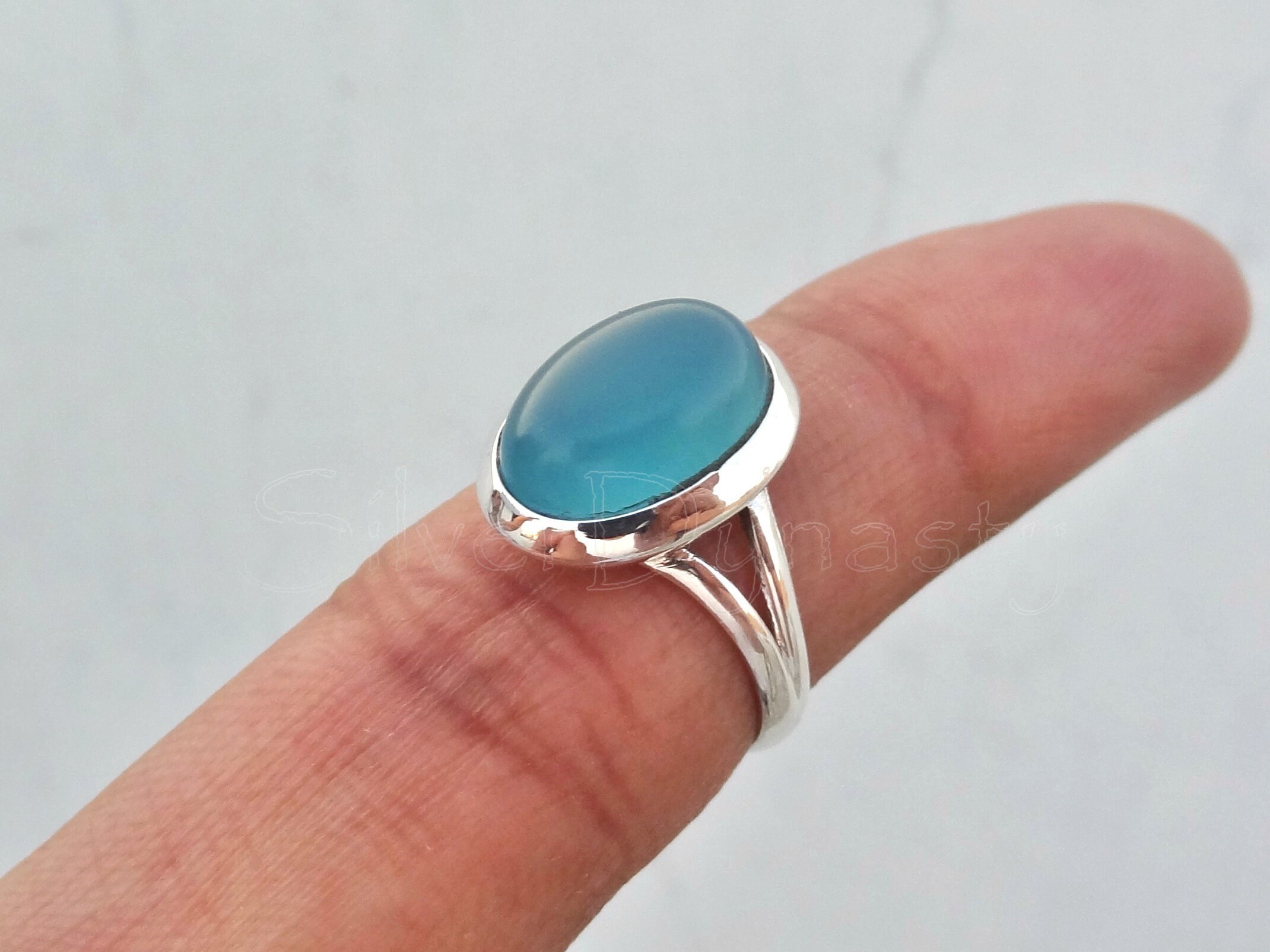 Chalcedony ring 925 solid sterling silver ring silver | Etsy