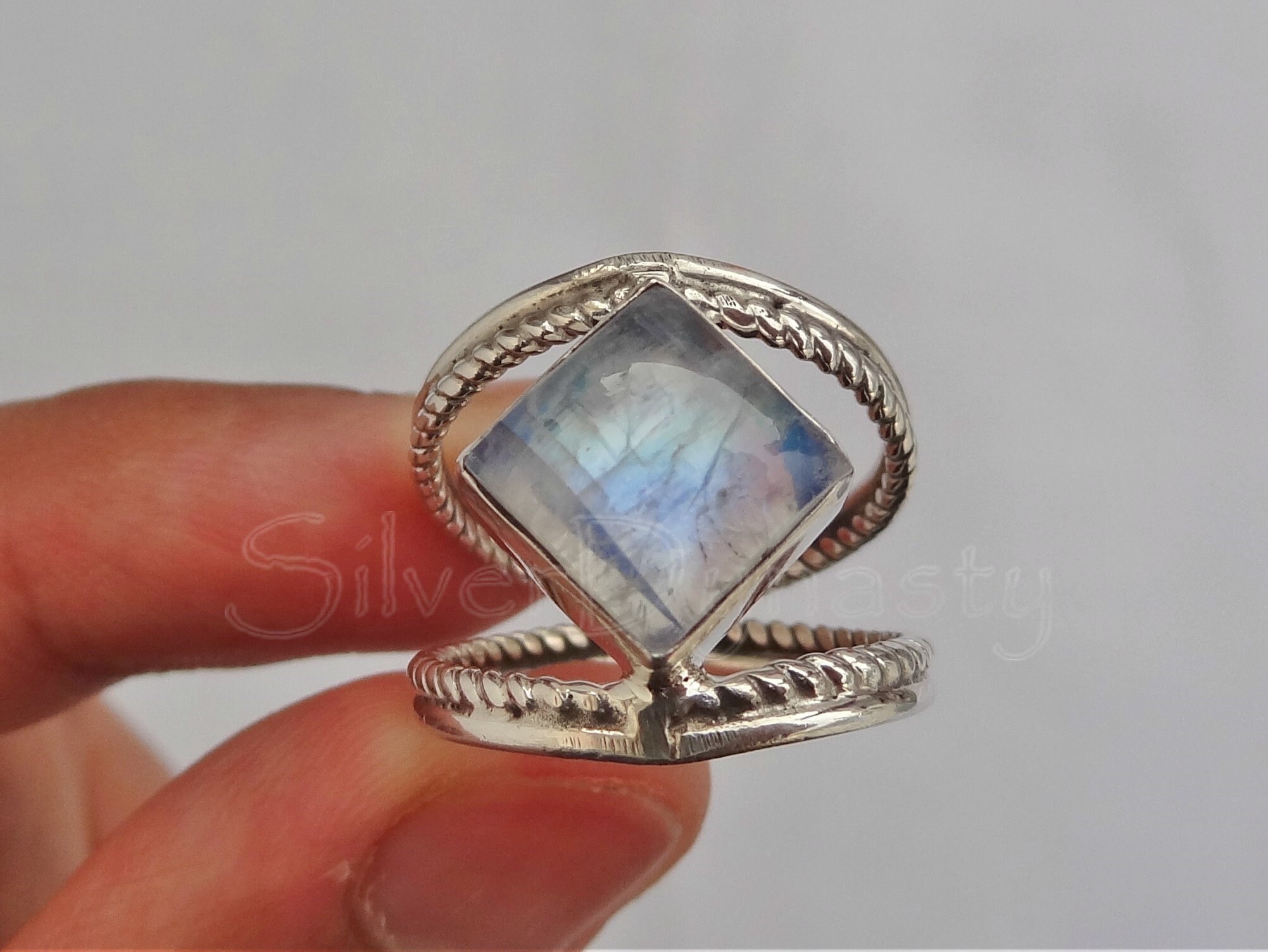 Moonstone Ring 925 Solid Sterling Silver Ring Moonstone - Etsy