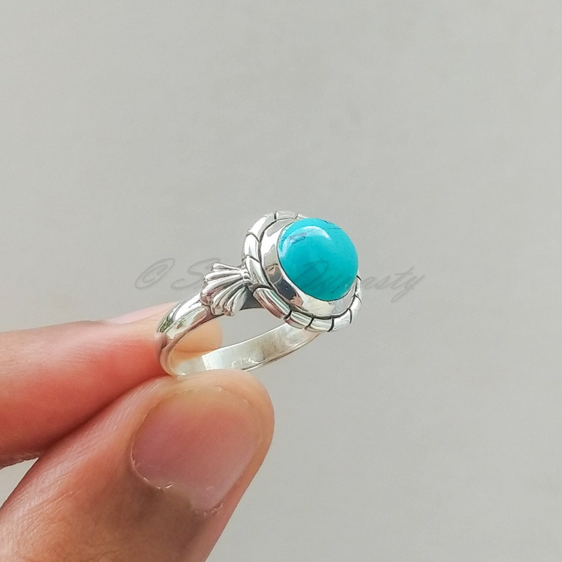 Turquoise Ring Sterling Silver Ring for Women Statement Ring | Etsy