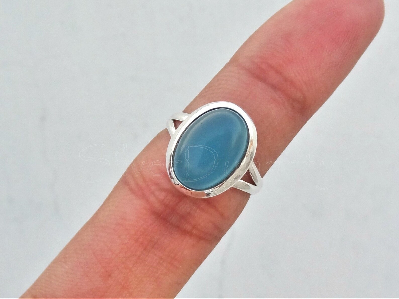 Chalcedony ring 925 solid sterling silver ring silver | Etsy