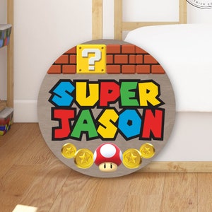 Personalized Mario Room Sign - Boys Room - Mario Fan - Etsy