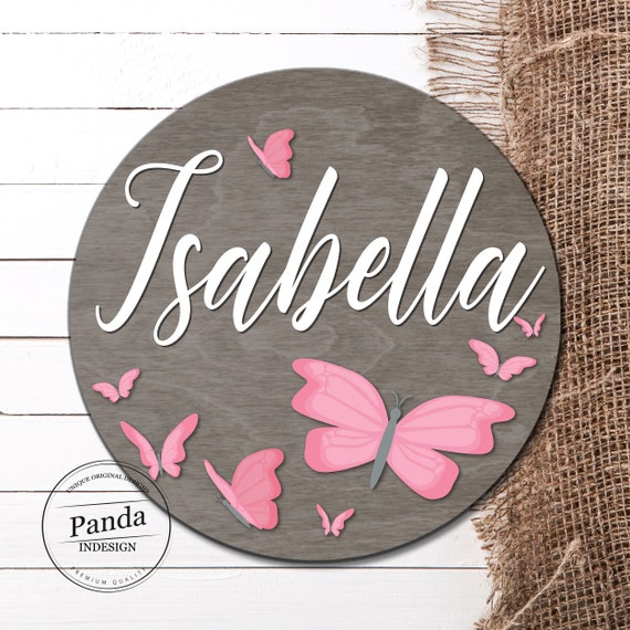 Personalized Butterfly Nursery Name Sign Nursery Decor - Etsy
