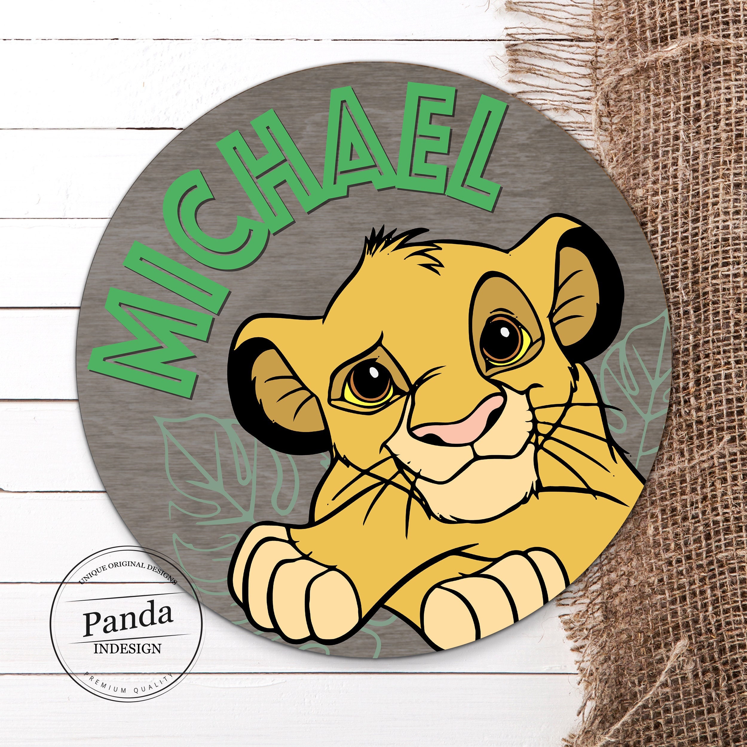 Lion Sign Personalized Nursery Decor Jungle Nursery Decor - Etsy