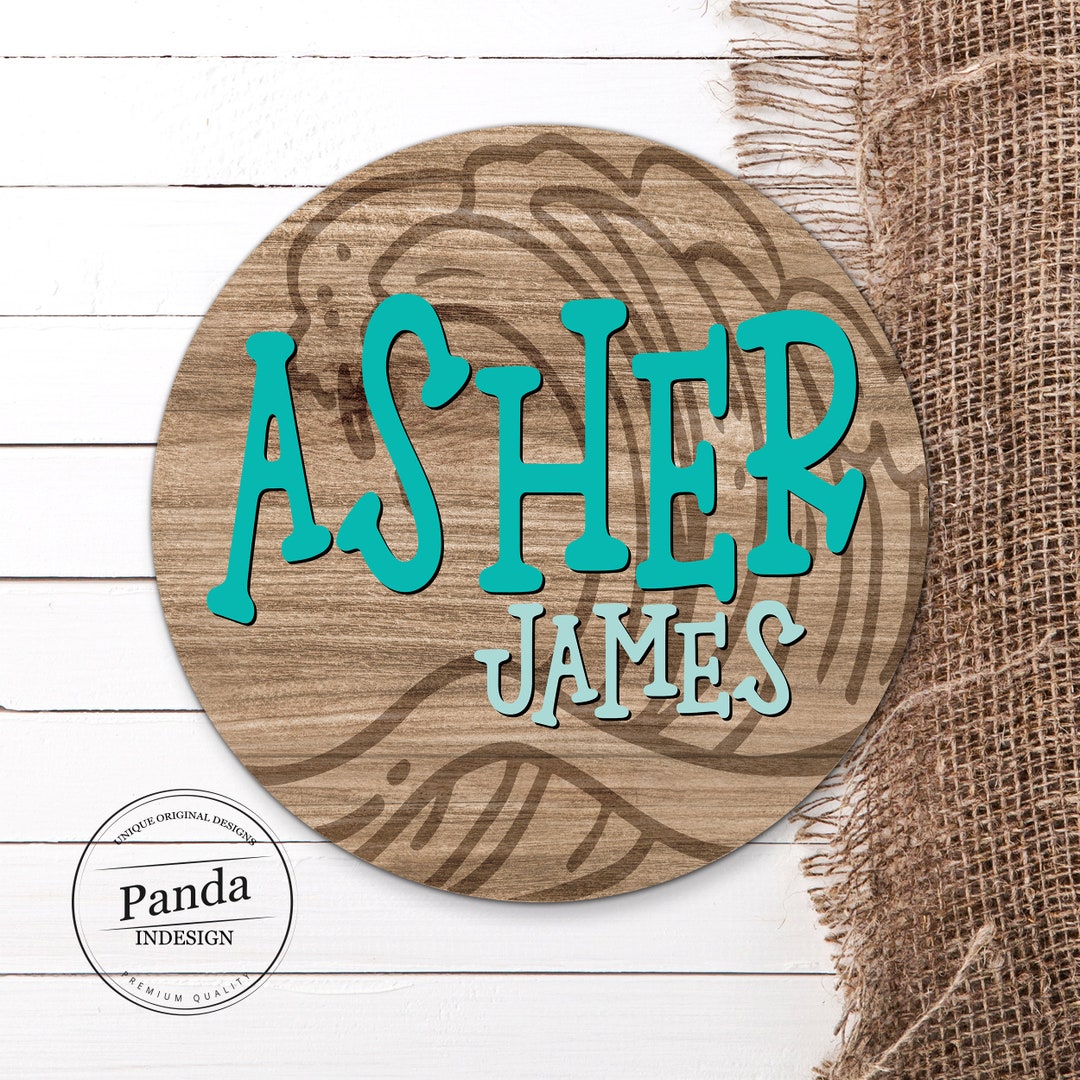 Beach Surfer Name Sign - Etsy