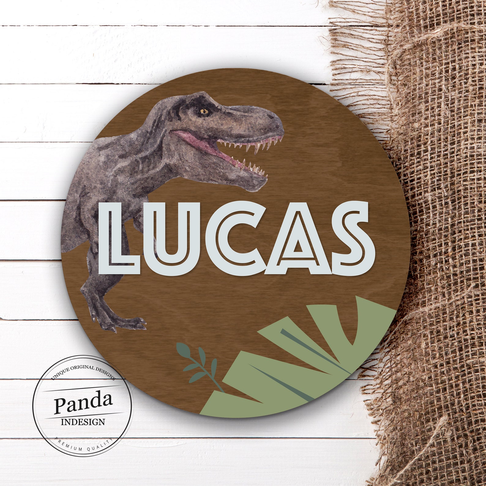 T-Rex Dinosaur Nursery name sign Boy Nursery Decor Dino | Etsy