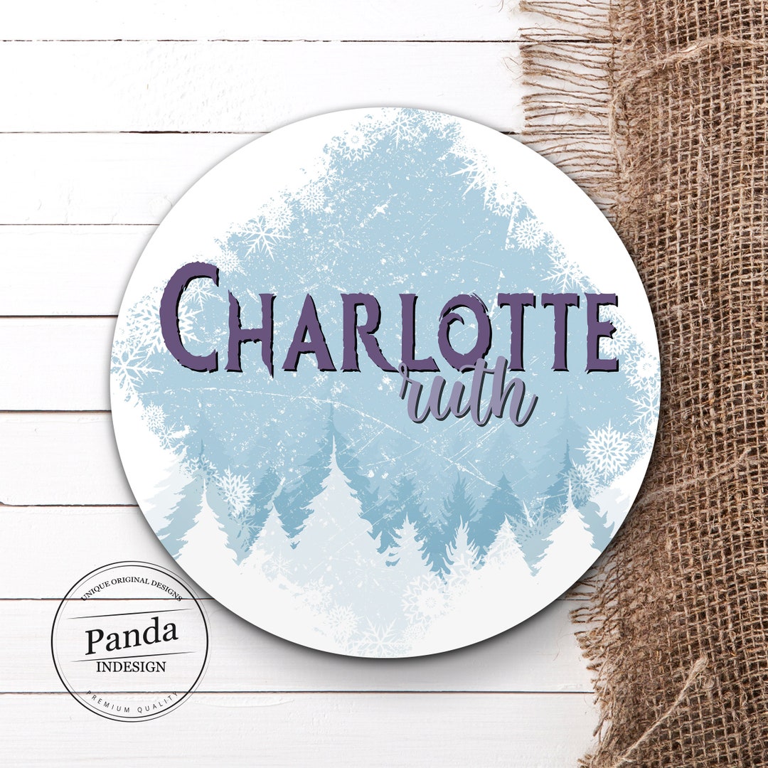 Personalized Ice Queen Room Sign, Winter Name Sign, Girl Nursery ...