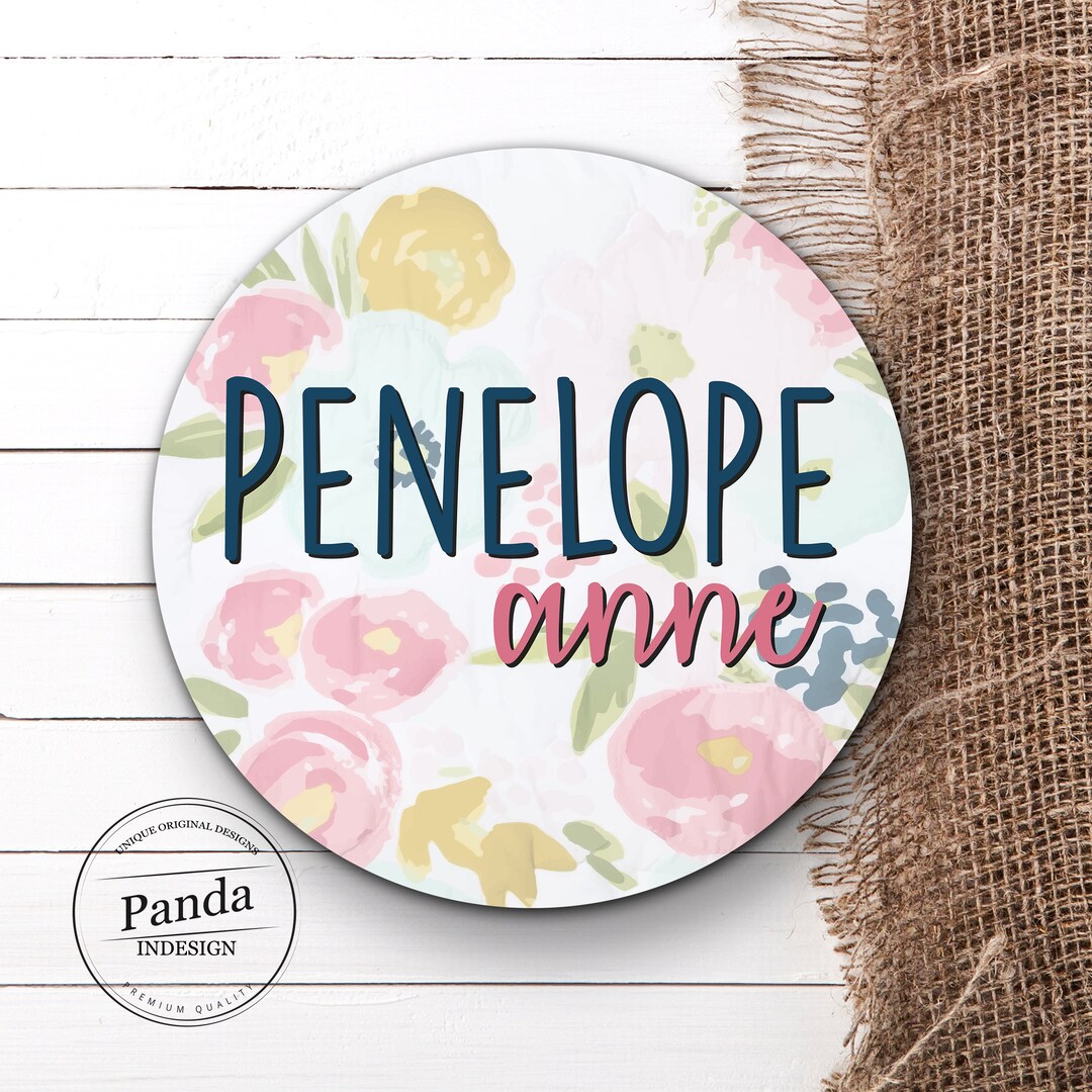 Floral Fields Nursery Sign, Flower Name Sign, Girl Nursery, Cloud ...