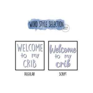 Welcome to My Crib, Little Man Cave, Modern Nursery Decor, Round ...