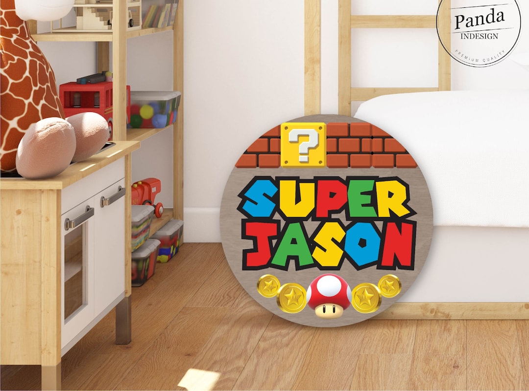 Personalized Mario Room Sign - Boys Room - Mario Fan - Etsy