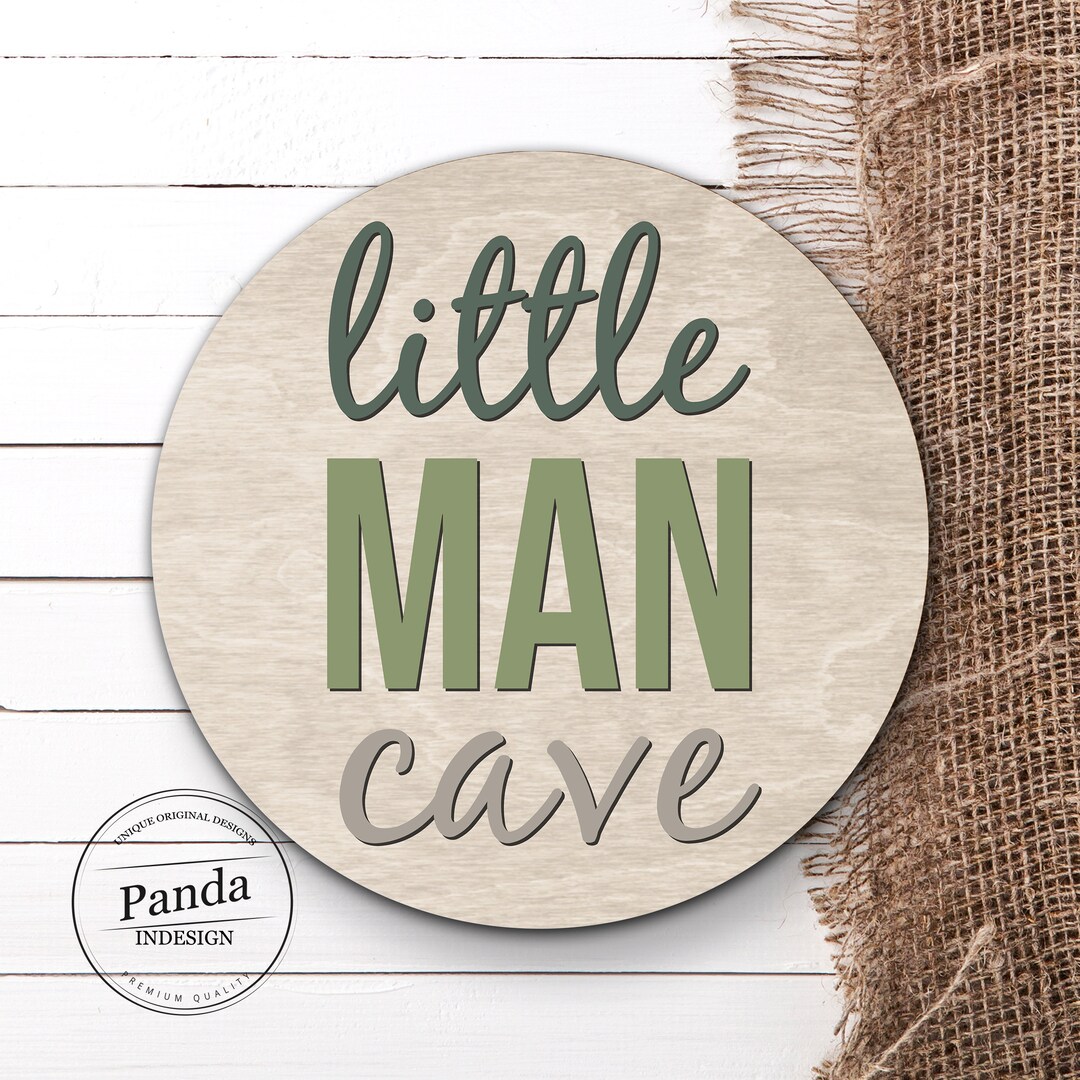 Boys Room Decor Little Man Cave Nursery Decor Round Nursery - Etsy