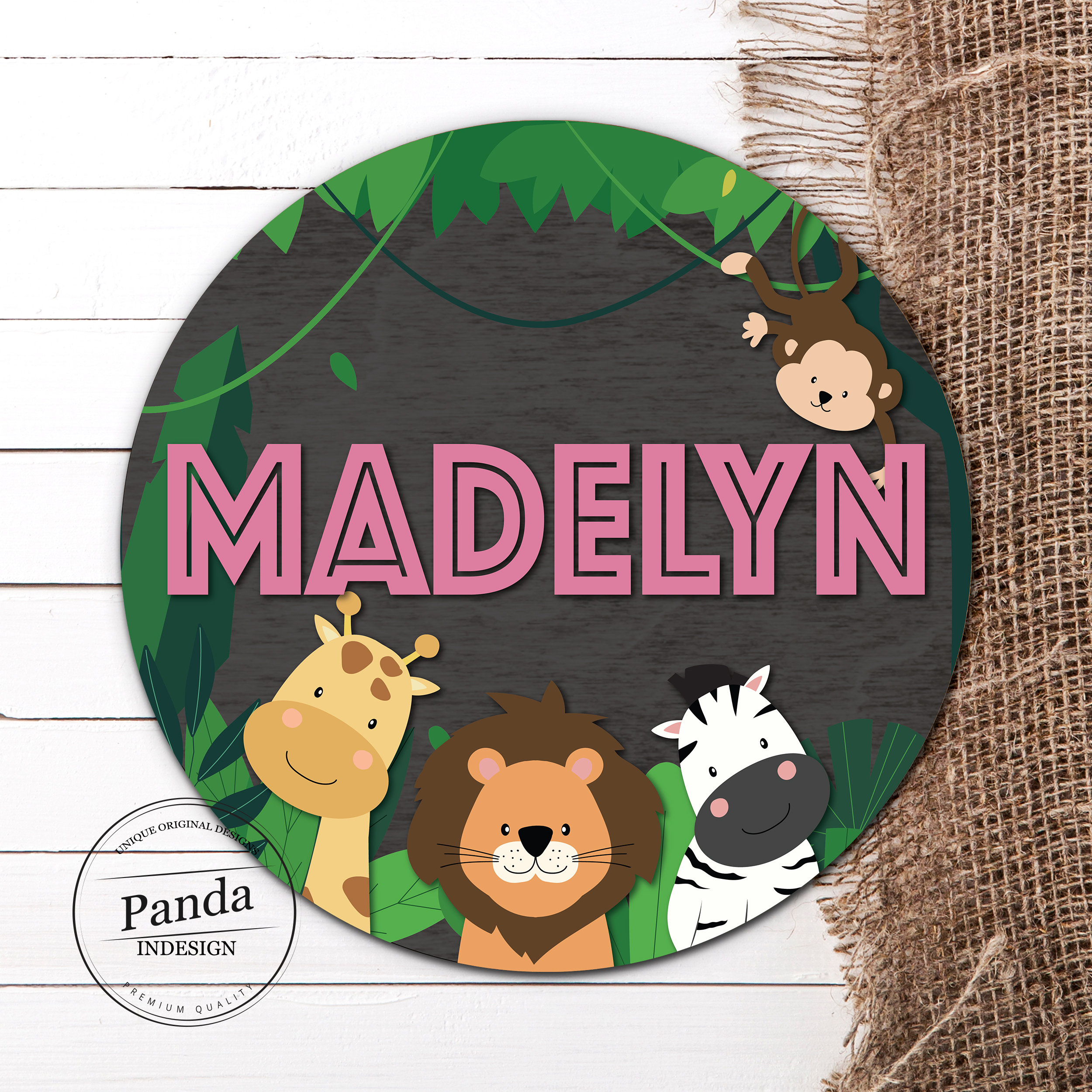 Safari Sign Personalized Nursery Decor Jungle Nursery Decor | Etsy