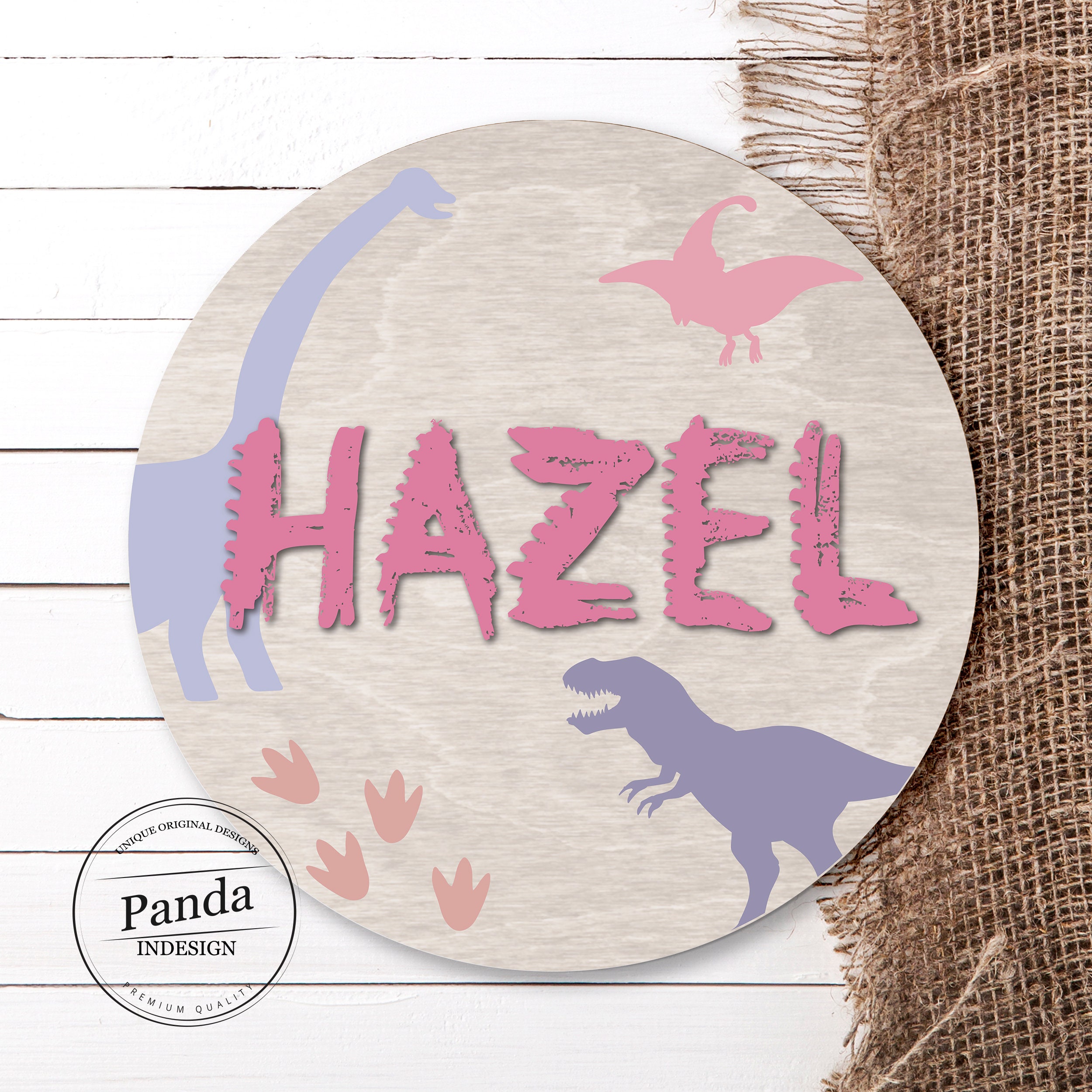 Dinosaur Nursery Name Sign, Girl Nursery Decor, Dino Nursery Name Sign ...