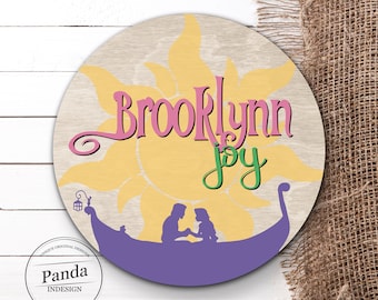 Rapunzel Name Sign | Etsy