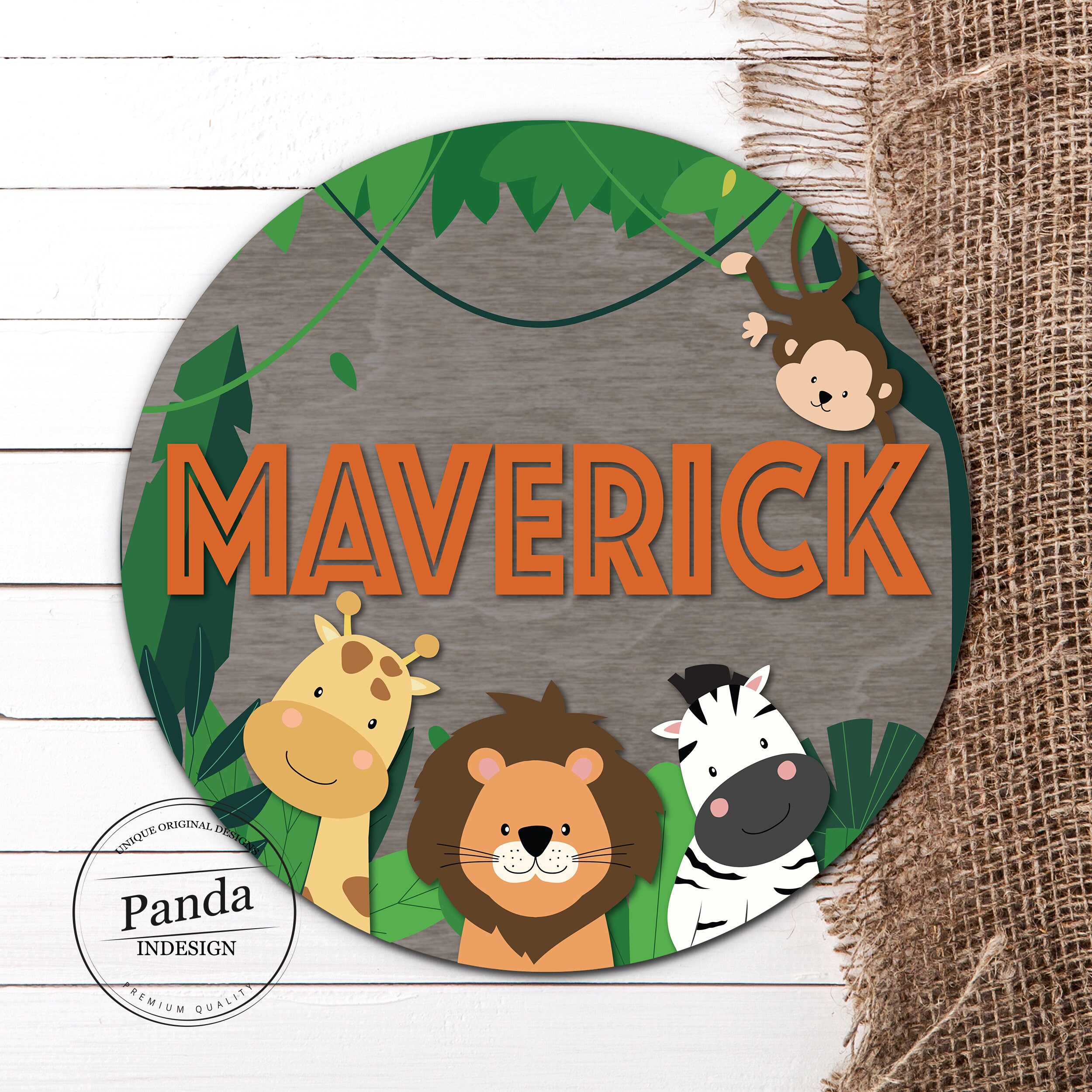 Safari Sign Personalized Nursery Decor Jungle Nursery Decor | Etsy