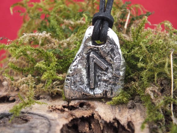 Rune Laguz Laukr Lagu Pendant Runes Viking Amulet Vikings - Etsy