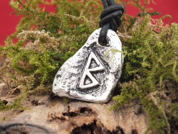 Rune Berkana Beorc BjarkanAnhänger Runen Wikinger Amulett | Etsy