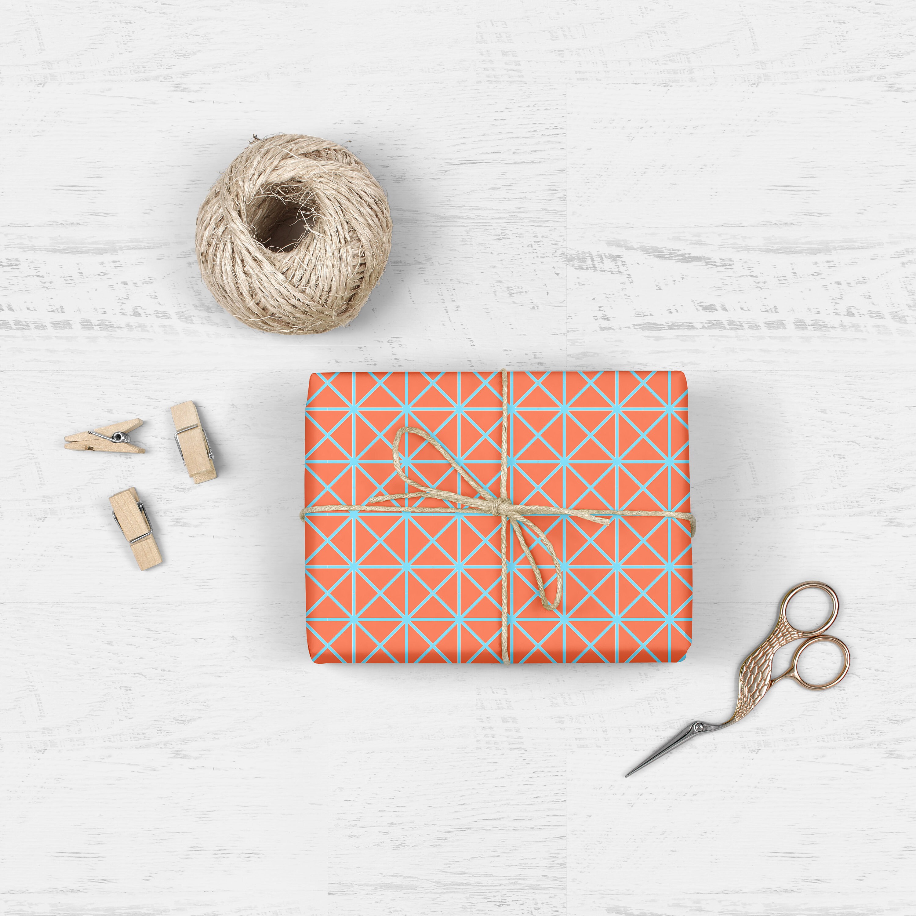 Mid Century Modern Wrapping Paper Geometric Wrapping Paper | Etsy