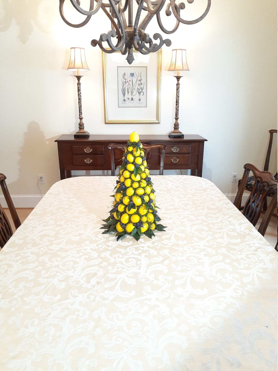 Lemon Topiary Cone Lemon Topiary Centerpiece Lemon Decor - Etsy