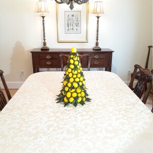 Lemon Topiary Cone, Lemon Topiary Centerpiece, Lemon Decor - Etsy