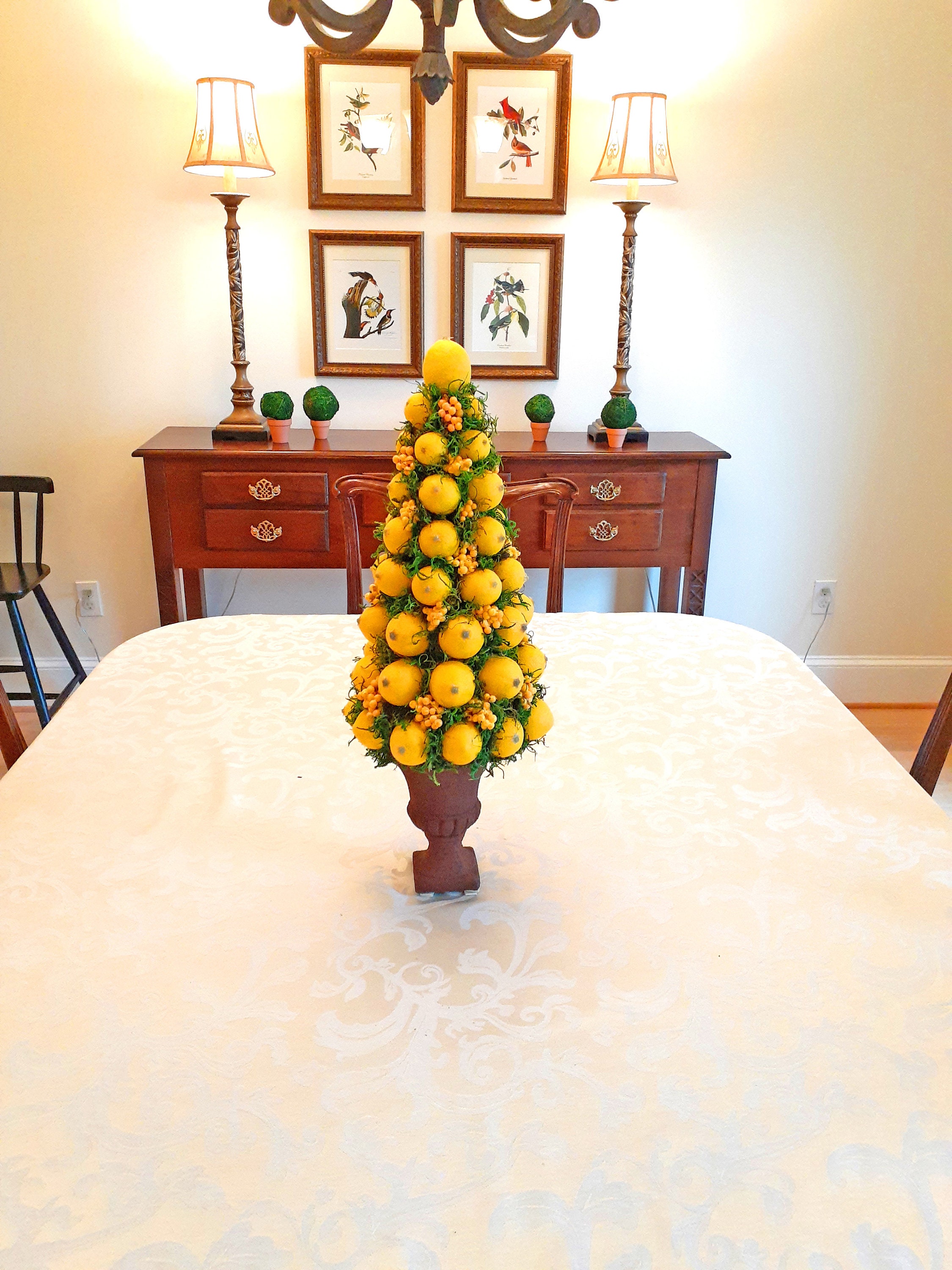 Lemon Topiary, Lemon Centerpiece, Lemon Cone - Etsy