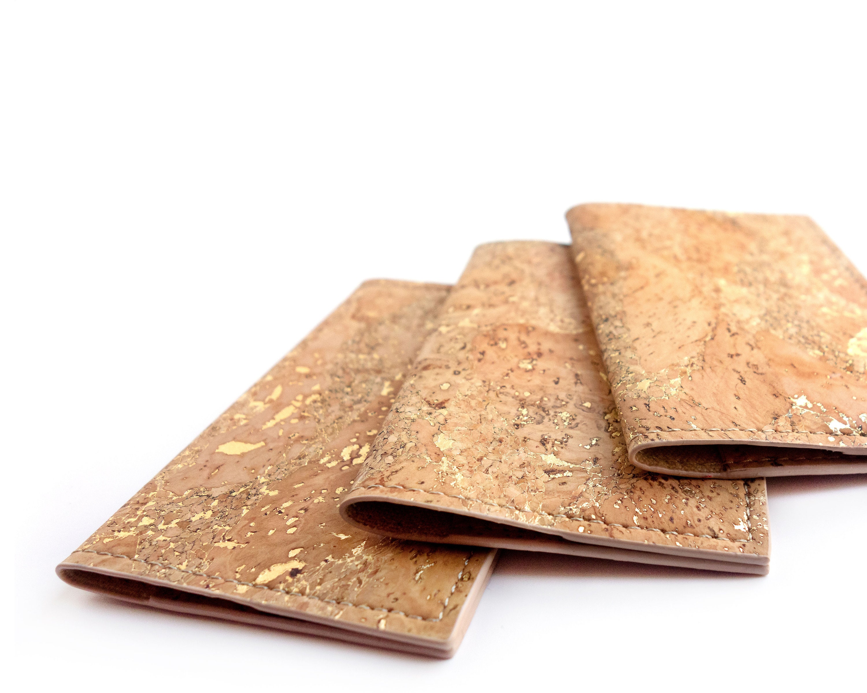 Cork Card Holder With Gold Flecks. New Job Gift. Mini Wallet. | Etsy