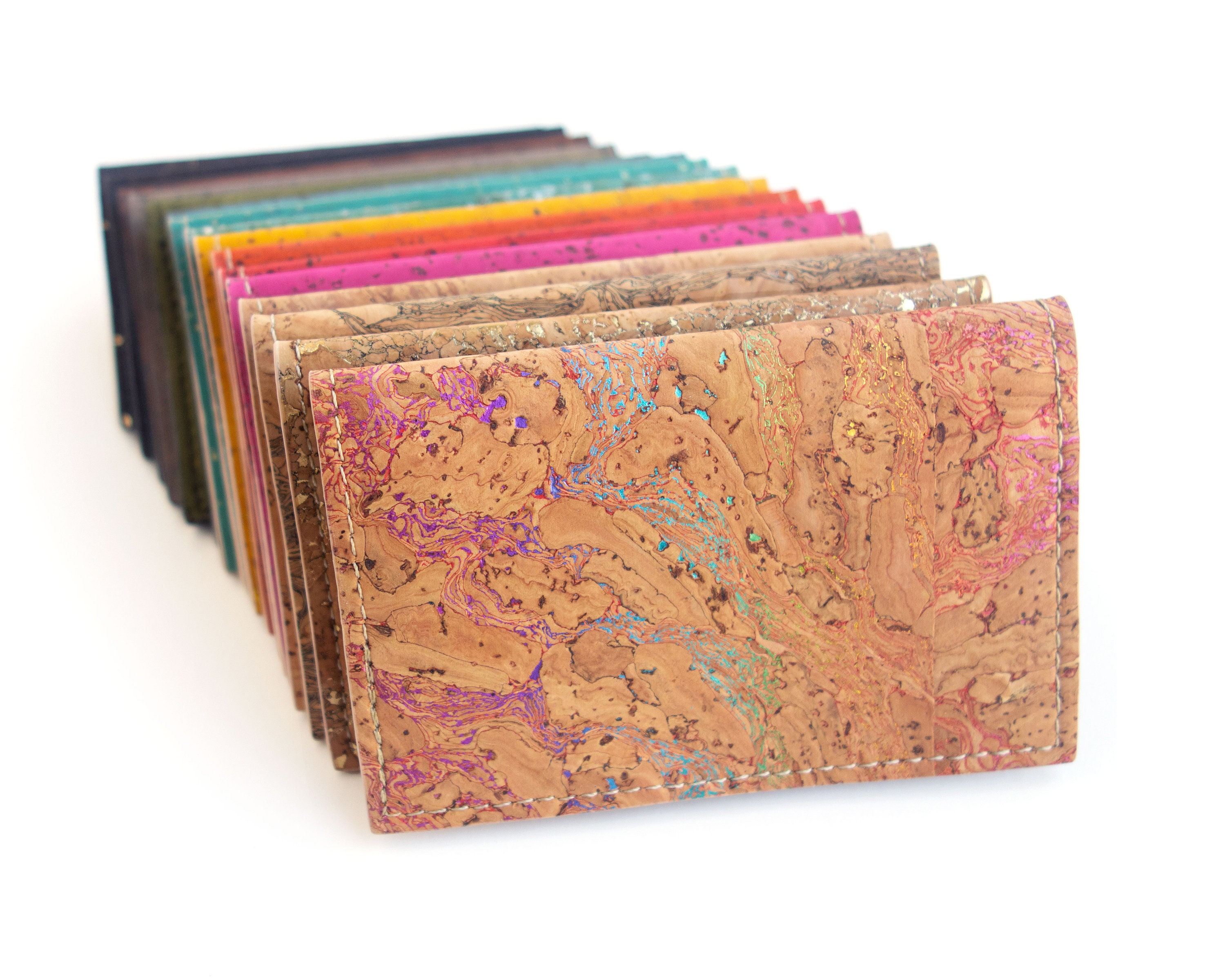 Cork Business Card Case Many Colors. Business Card Holder. | Etsy