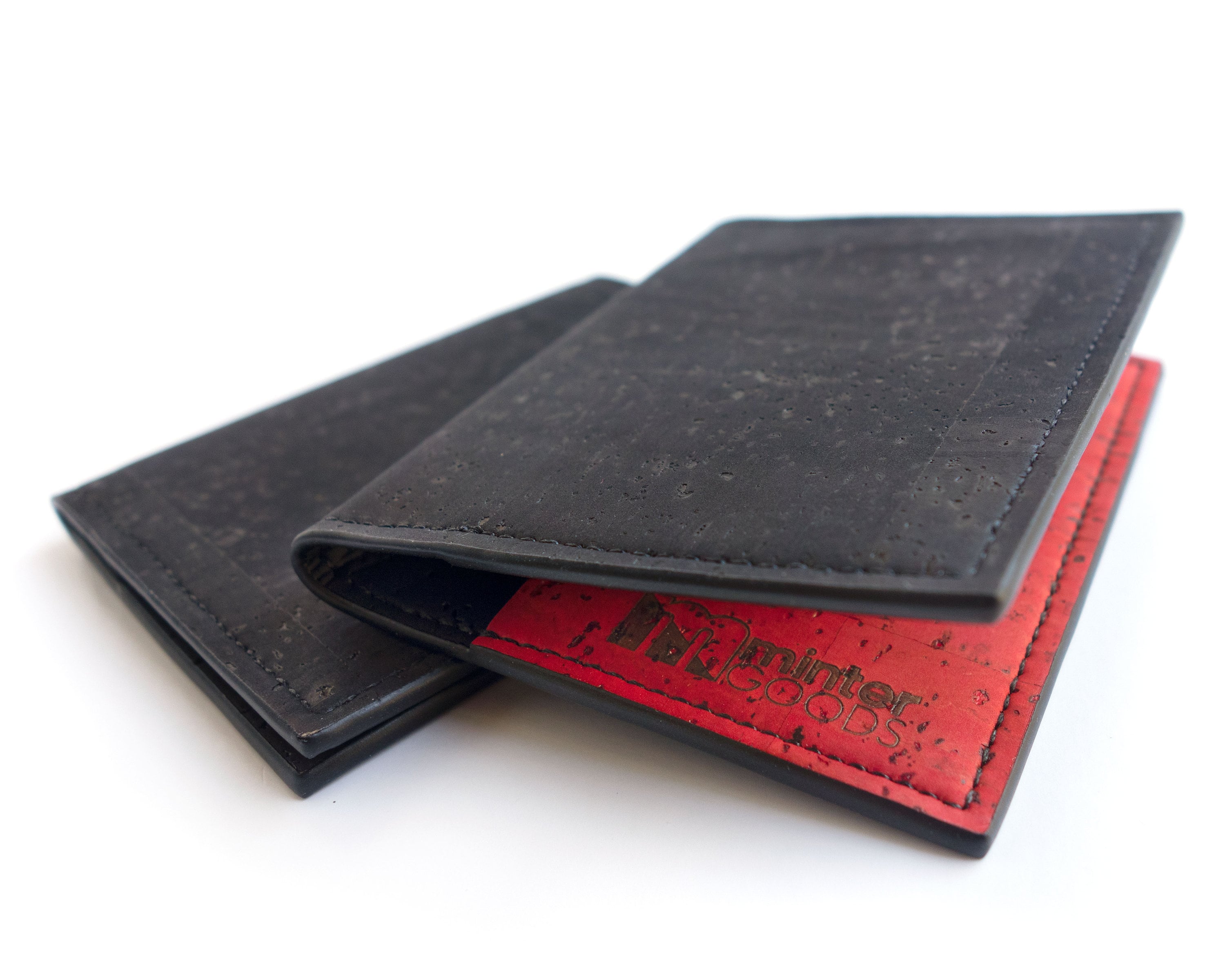 Minimalist Wallet With Outside Slit Pocket. Card Case Made From Cork ...