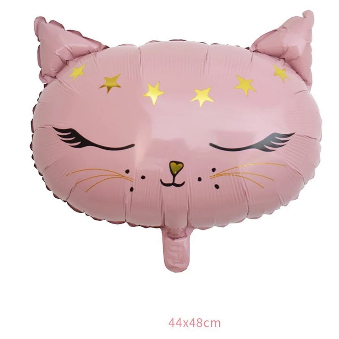 Cat Balloon | Cat Birthday Balloon | Pink Cat Foil Balloons |kids ...