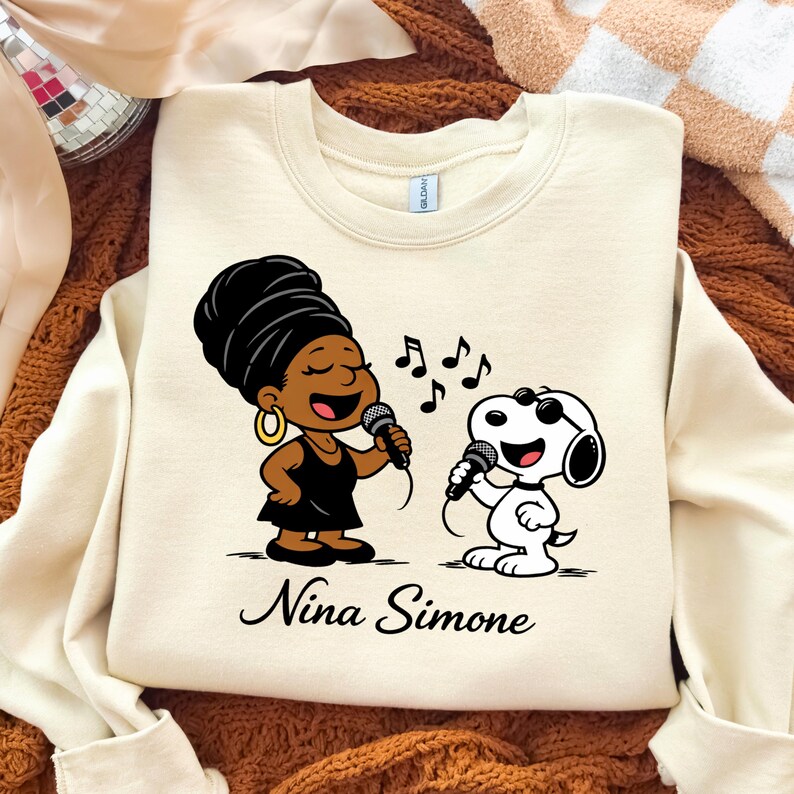 Nina Simone Cartoon Singer PNG | Black History Music Illustration ...