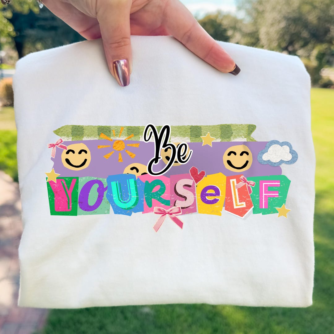 Be Yourself PNG, Retro Collage Design, Positive Affirmation (digital ...