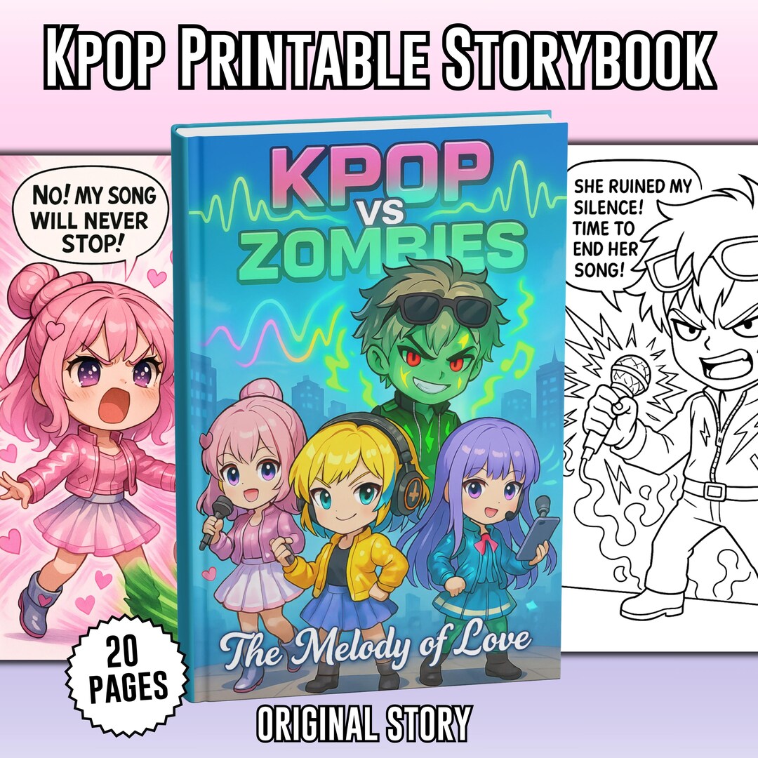 Kpop Vs Zombies Storybook: Chibi Anime Manga (PDF) - Etsy