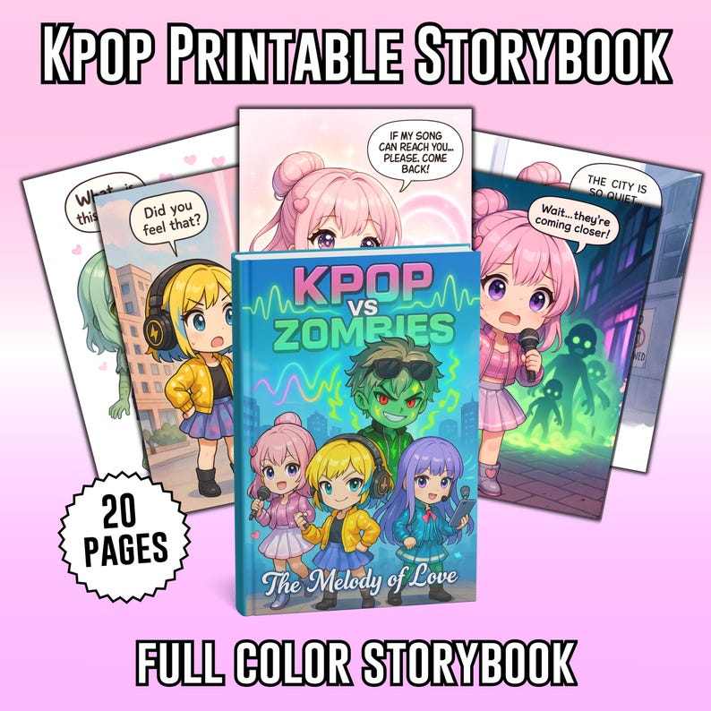 Kpop Vs Zombies Storybook: Chibi Anime Manga (PDF) - Etsy