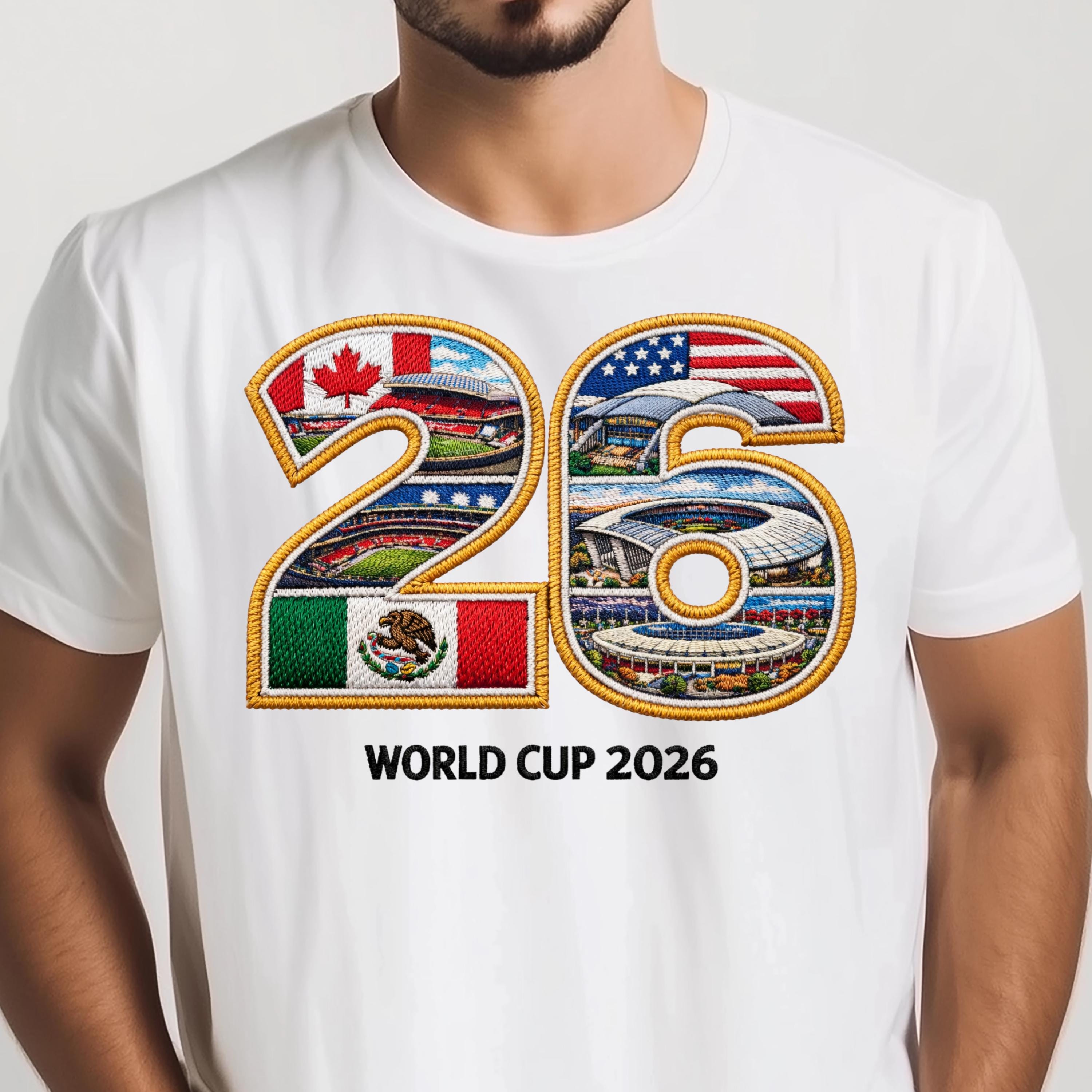 World Cup 2026 PNG, Faux Embroidery Style (digital Download) - Etsy