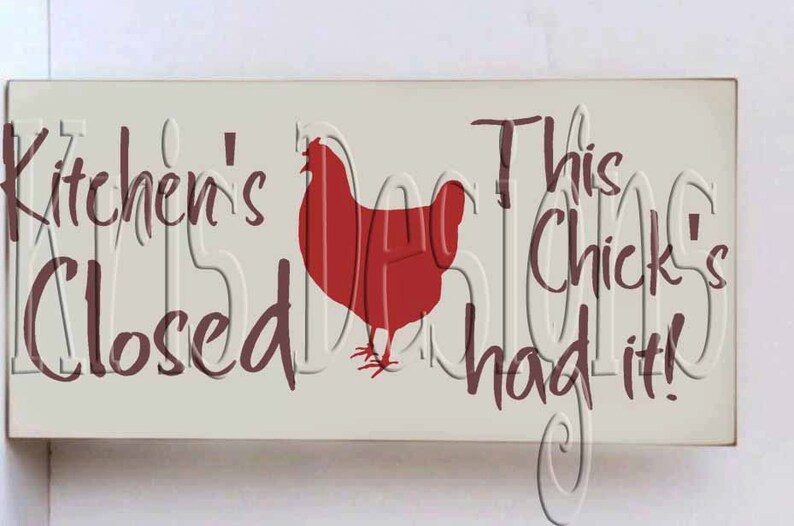 Kitchen's Closed SVG PNG JPG - Etsy