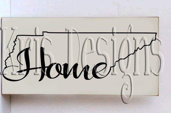 Tennessee Home Outline SVG PNG JPG - Etsy