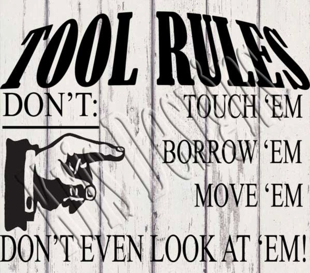 Tool Rules Svg Png Jpg - Etsy