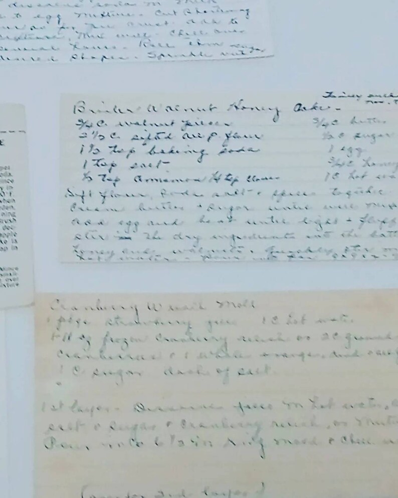 Old Recipe Cards, Handwritten, Betty Crocker, Cooking, Baking, Recipe ...