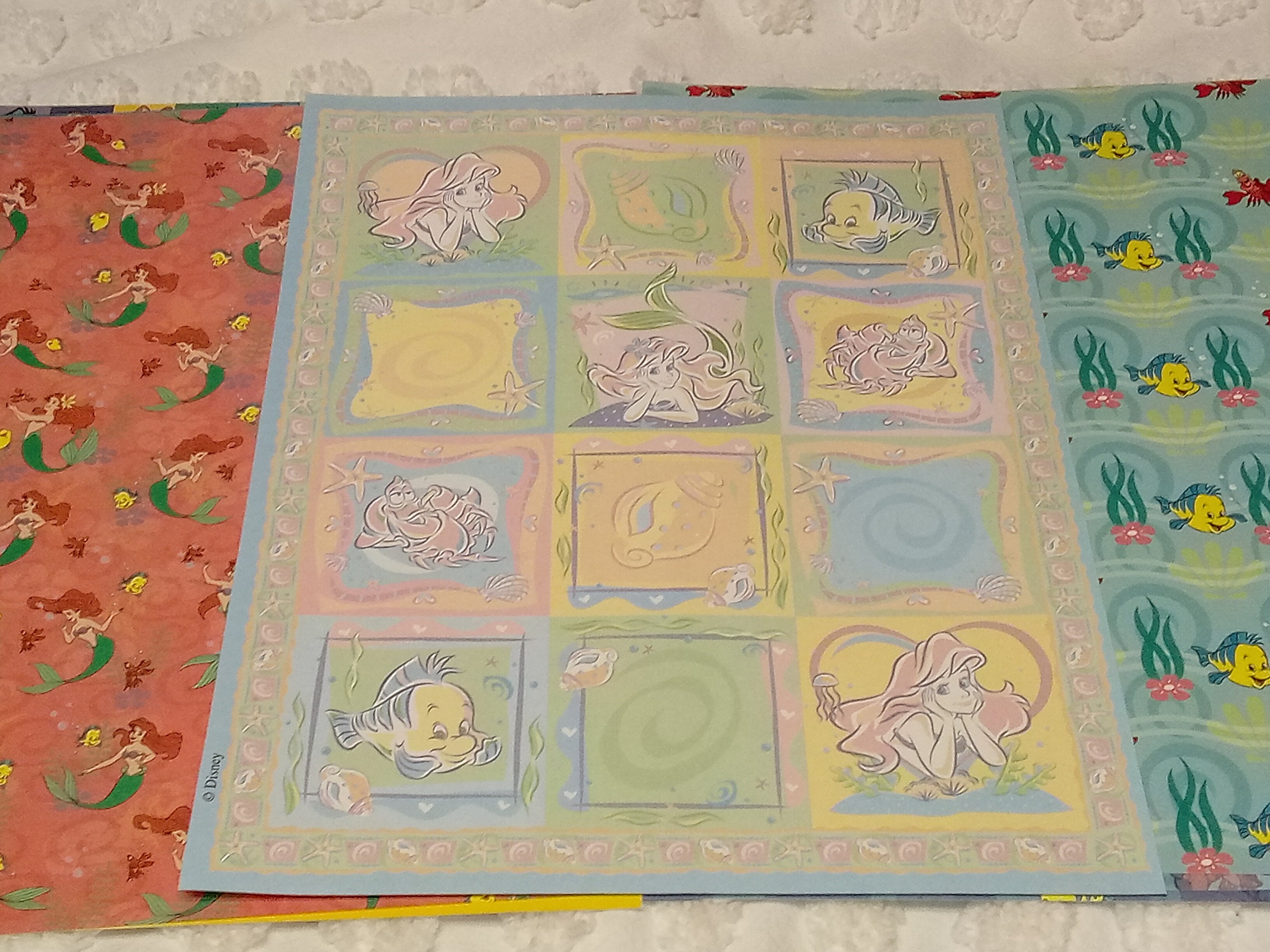 Disney Scrapbooking Paper, Mickey Mouse, Goofy, Minnie Mouse, Donald ...