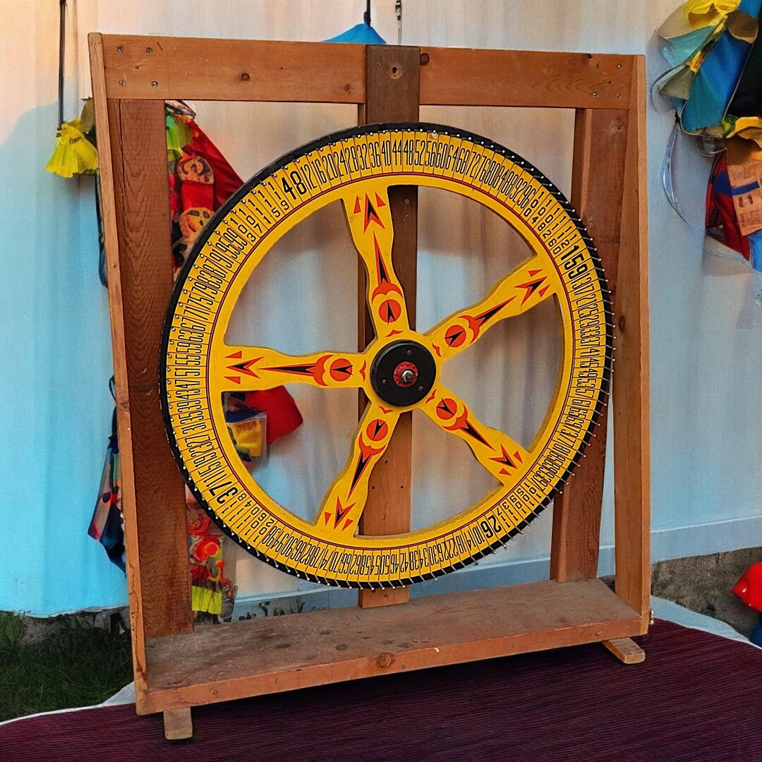 Early 20th Century Antique Game of Chance Carnival / County Fair Wheel ...