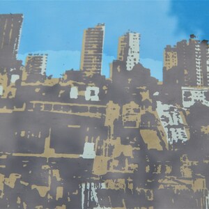 C. 1960 Framed Harry Hambly III Screen Print of San Francisco Skyline ...