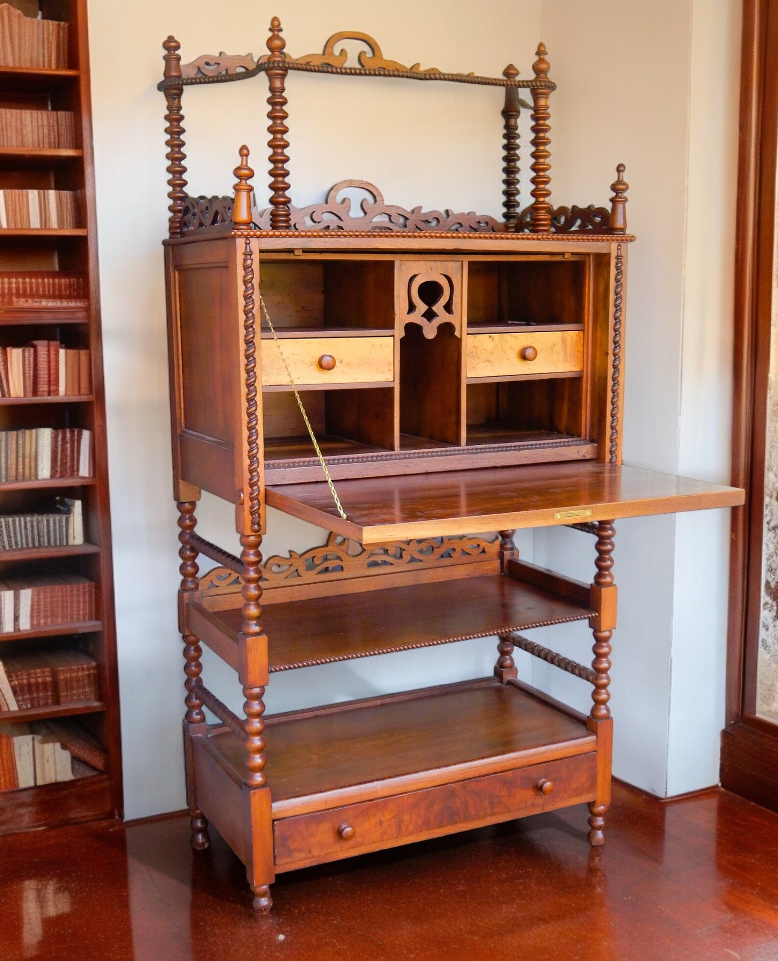 Ornate Late Victorian Secretary / Desk - Etsy