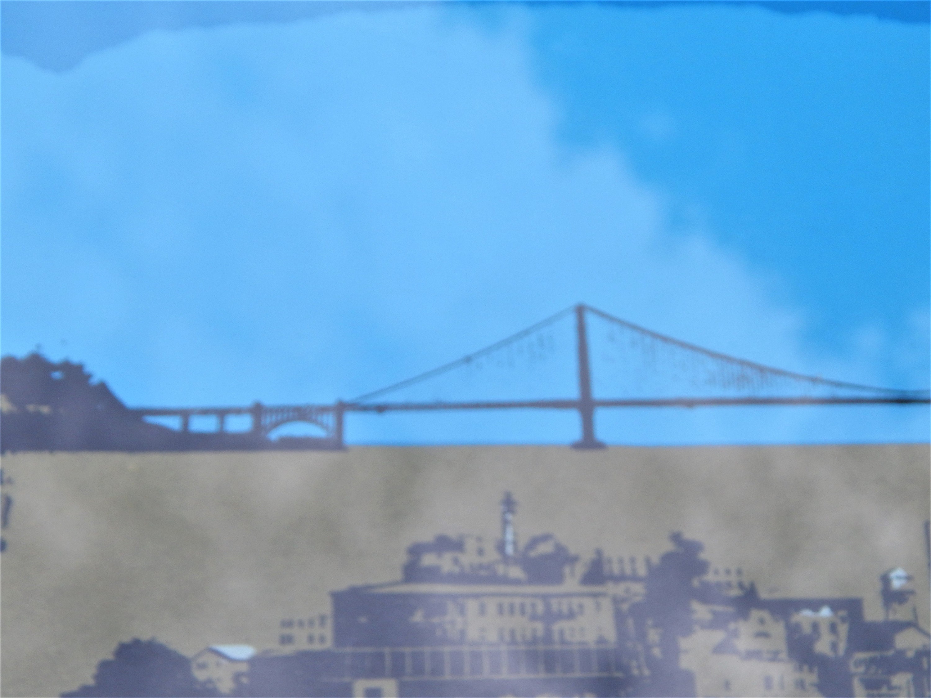 C. 1960 Framed Harry Hambly III Screen Print of San Francisco - Etsy