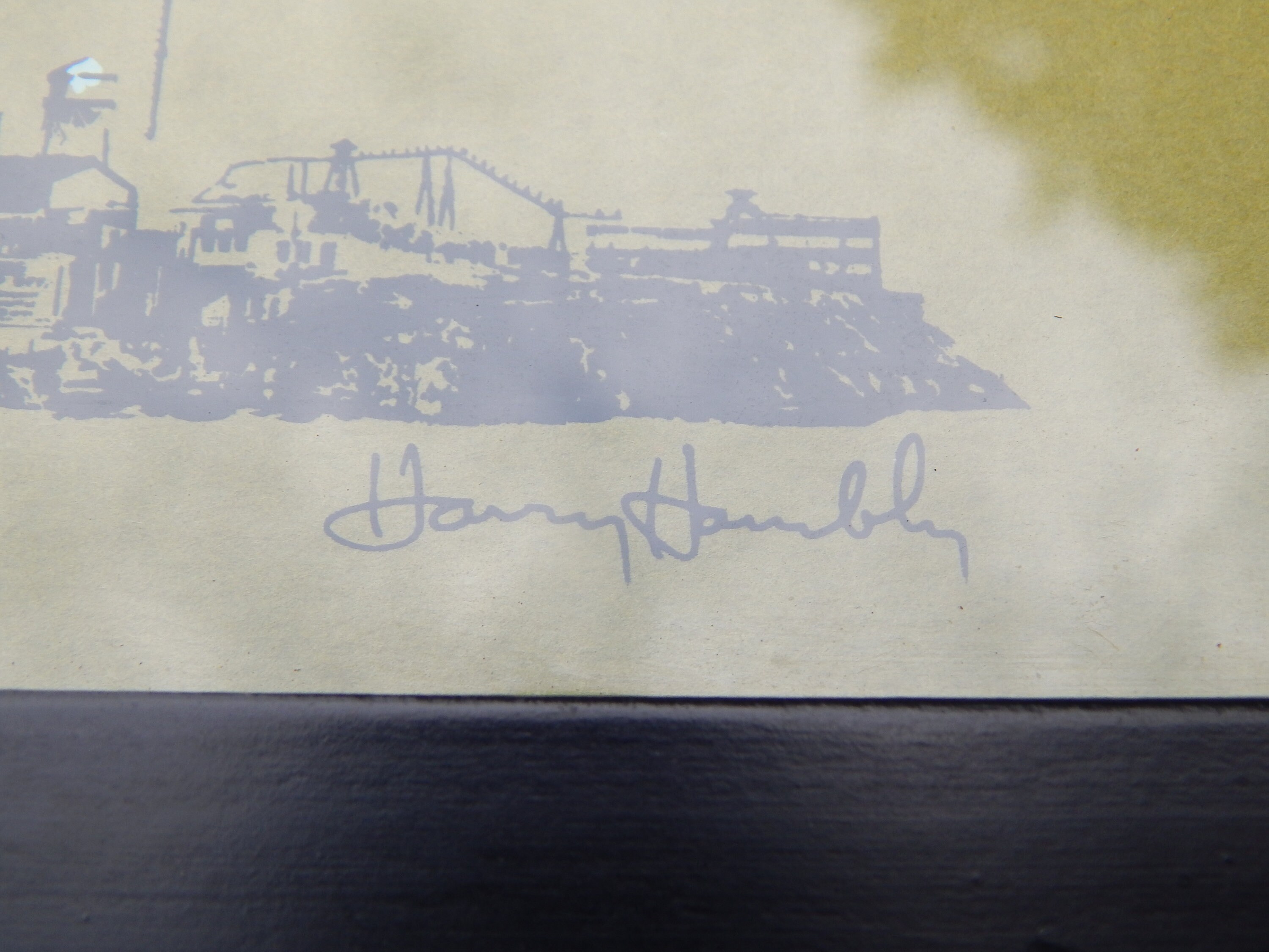 C. 1960 Framed Harry Hambly III Screen Print of San Francisco - Etsy