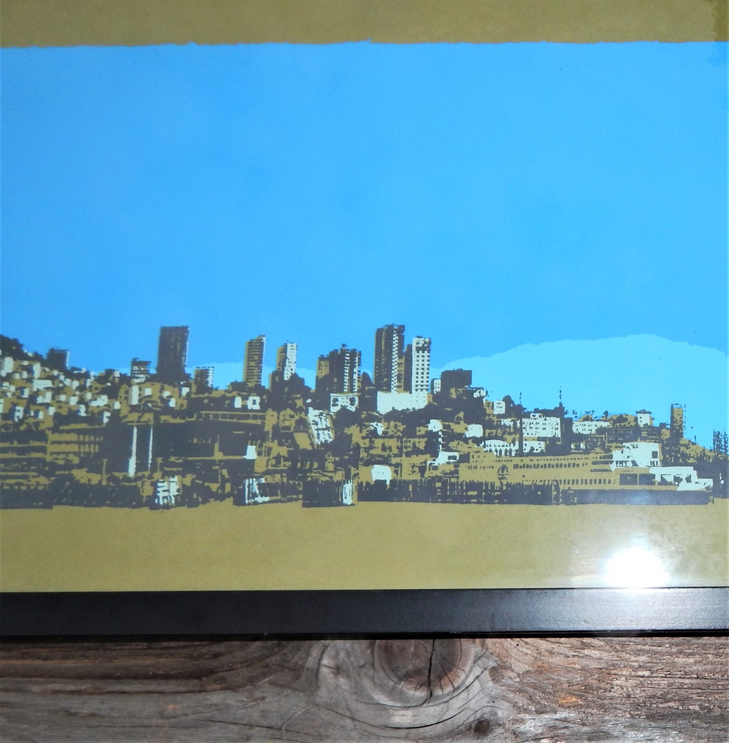 C. 1960 Framed Harry Hambly III Screen Print of San Francisco - Etsy